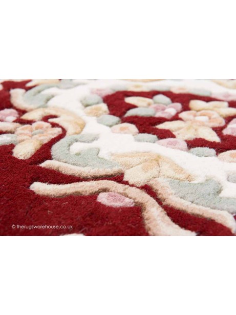 Royal Red Chinese Handmade Wool Traditional Rug | The Rugs Warehouse