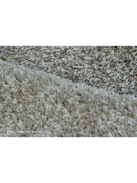 Twilight Linen White Beige Plain Shaggy Rug | The Rugs Warehouse