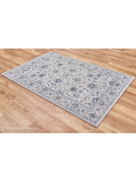 Luciana Grey bordered Traditional Rug | The Rugs Warehouse