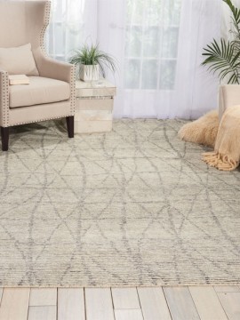 Miramar Beige Abstract Handmade Wool Modern Designer Rug by Toulemonde ...