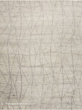 Miramar Beige Abstract Handmade Wool Modern Designer Rug by Toulemonde ...