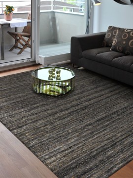 Africa Lagos Pebbles Cream Plain Luxury Handmade Wool Rug | The Rugs ...