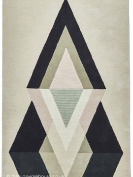 Miramar Beige Abstract Handmade Wool Modern Designer Rug by Toulemonde ...