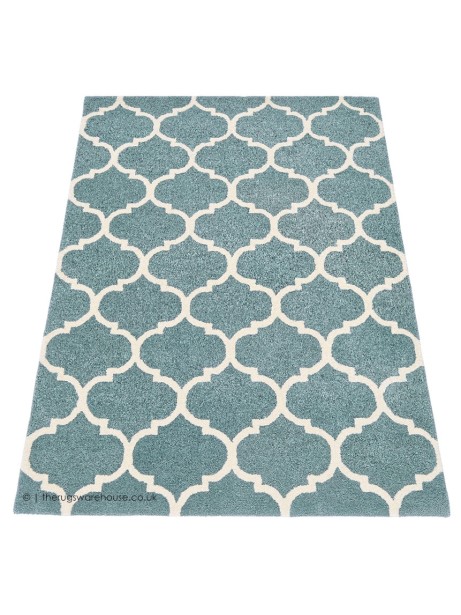 Albany Ogee Duck Egg Rug - The Rugs Warehouse | The Rugs Warehouse