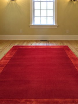 Ascot Navy Blue bordered Handmade Wool Modern Rug by Asiatic | The Rugs ...
