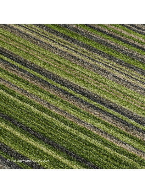 Carter Green Rug | Stripe Wool Rug | Free UK Delivery | The Rugs ...