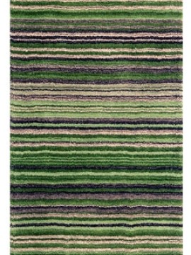 Galleria Scottia Green Modern Striped Rug | The Rugs Warehouse