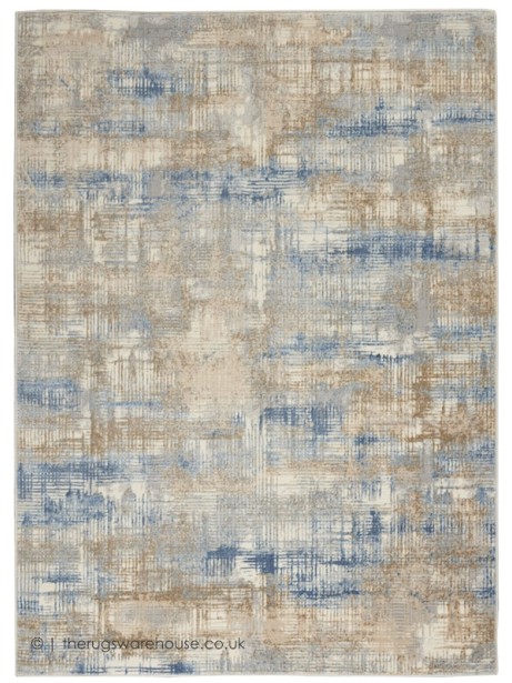 Cross Beige Abstract Polyester Modern Designer Rug by Calvin Klein ...