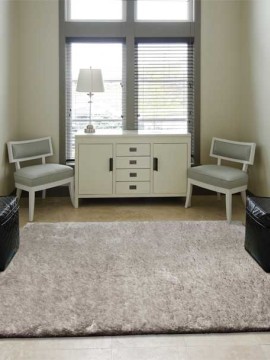 Pure Clouds White Luxury Cashmere Wool Plain Shaggy Rug | The Rugs ...