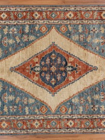 Ushak 100 Multi Bordered Persian Rust Multi Rug - Buy Online at The ...