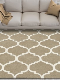 Albany Grid Silver Rug | The Rugs Warehouse