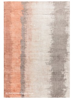 Juno Ginger Terracotta Abstract Handmade Viscose Modern Rug by Asiatic ...