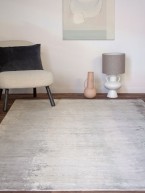 Juno Ginger Terracotta Abstract Handmade Viscose Modern Rug by Asiatic ...