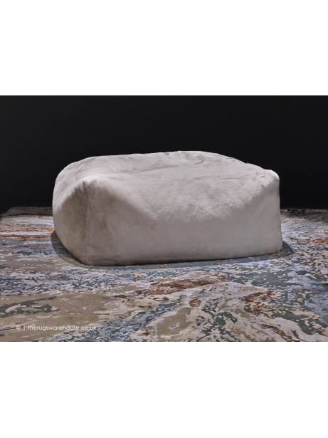 Diva Beige Grey Hand-Knotted Abstract Rug by Sitap | The Rugs Warehouse