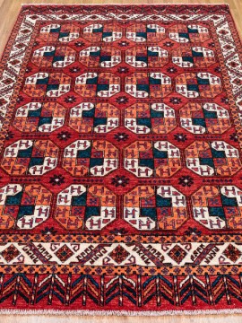 Afghan Teal Hand-Knotted Fine Wool Traditional Rug | The Rugs Warehouse