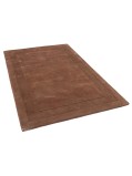 Monza Brown bordered Handmade Wool Modern Luxury Rug by The Rug Tailor ...