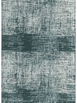 Torino Petrol Blue Abstract Rug - Asiatic | The Rugs Warehouse