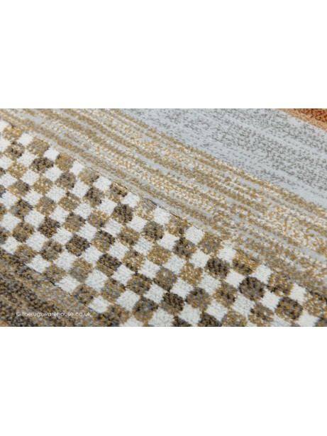 Colemar Multi-Coloured Stripes Modern Runner | The Rugs Warehouse