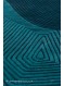Tumulus Blue Luxury Wool Abstract Designer Shaped Rug | The Rugs Warehouse
