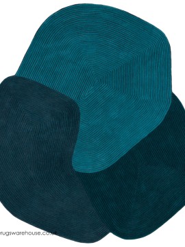 Tumulus Safran Luxury Wool Abstract Designer Shaped Rug | The Rugs ...