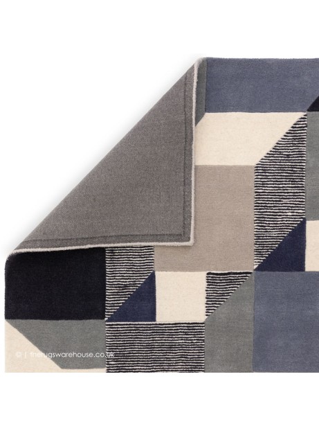 Memphis Blue Geometric Handmade Wool Modern Rug by Asiatic | The Rugs ...