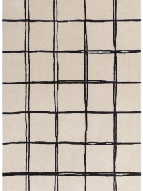Albany Grid Silver Rug | The Rugs Warehouse