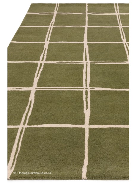 Albany Grid Olive Rug | The Rugs Warehouse