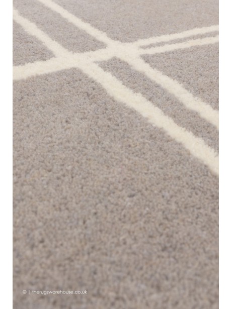 Albany Grid Silver Rug | The Rugs Warehouse