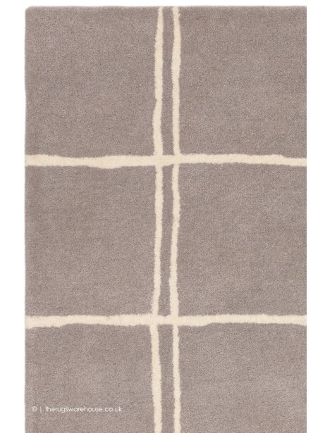 Albany Grid Silver Rug | The Rugs Warehouse