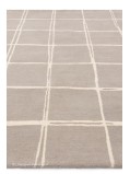 Albany Grid Silver Rug | The Rugs Warehouse