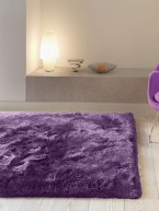 Plush Rust Terracotta Plain Handmade Polyester Shaggy Rug by Asiatic ...