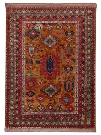 Afghan Teal Hand-Knotted Fine Wool Traditional Rug | The Rugs Warehouse