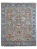 Erase Taupe Traditional Hand-Knotted Wool Bordered Rug | The Rugs Warehouse