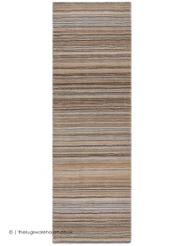 Handmade Fine Stripes Beige Wool Rug | The Rugs Warehouse