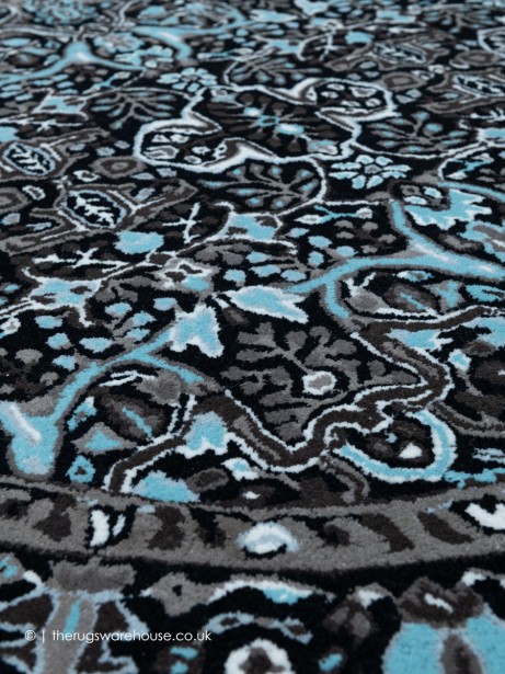 Ashwaria Black Circle Rug | The Rugs Warehouse