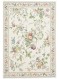 Sagrini Cream bordered Polyester Modern Flat Woven Rug | The Rugs Warehouse