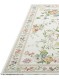 Sagrini Cream bordered Polyester Modern Flat Woven Rug | The Rugs Warehouse