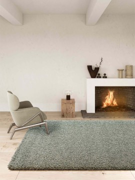 Luxury Twilight Shaggy Plain Gold Rug | The Rugs Warehouse