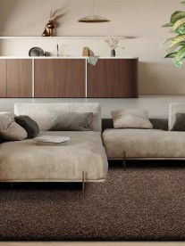 Luxury Twilight Shaggy Plain Gold Rug | The Rugs Warehouse