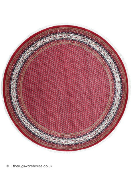 Chandi Red Circle Rug | The Rugs Warehouse