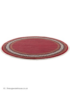 Chandi Red Circle Rug | The Rugs Warehouse