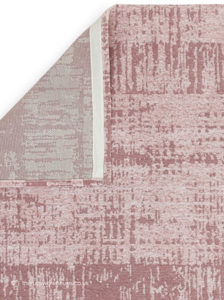 Beau Blush Pink Abstract Polyester Modern Flat Woven Rug | The Rugs ...