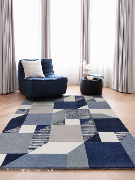 Memphis Blue Rug | The Rugs Warehouse