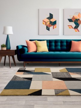 Memphis Blue Rug | The Rugs Warehouse