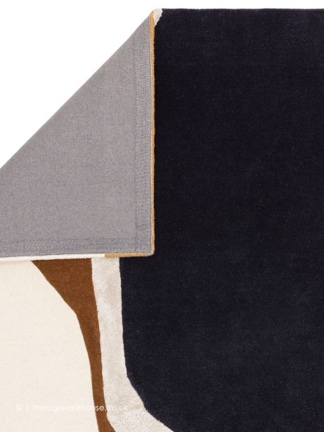 Signature Rust Multi-Coloured Abstract Handmade Wool Modern Rug by ...