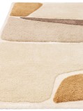 Horizon Hessian Beige Abstract Polyester Modern Rug | The Rugs Warehouse