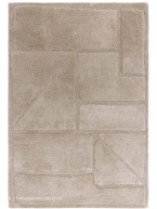 Horizon Hessian Beige Abstract Polyester Modern Rug | The Rugs Warehouse