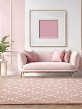 Albany Grid Silver Rug | The Rugs Warehouse