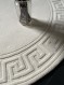Vetrina Greek Key Cream Circle bordered Handmade Wool Modern Luxury Rug ...