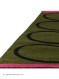 Linear Stem Olive Green Floral Handmade Polyester Designer Outdoor Rug ...